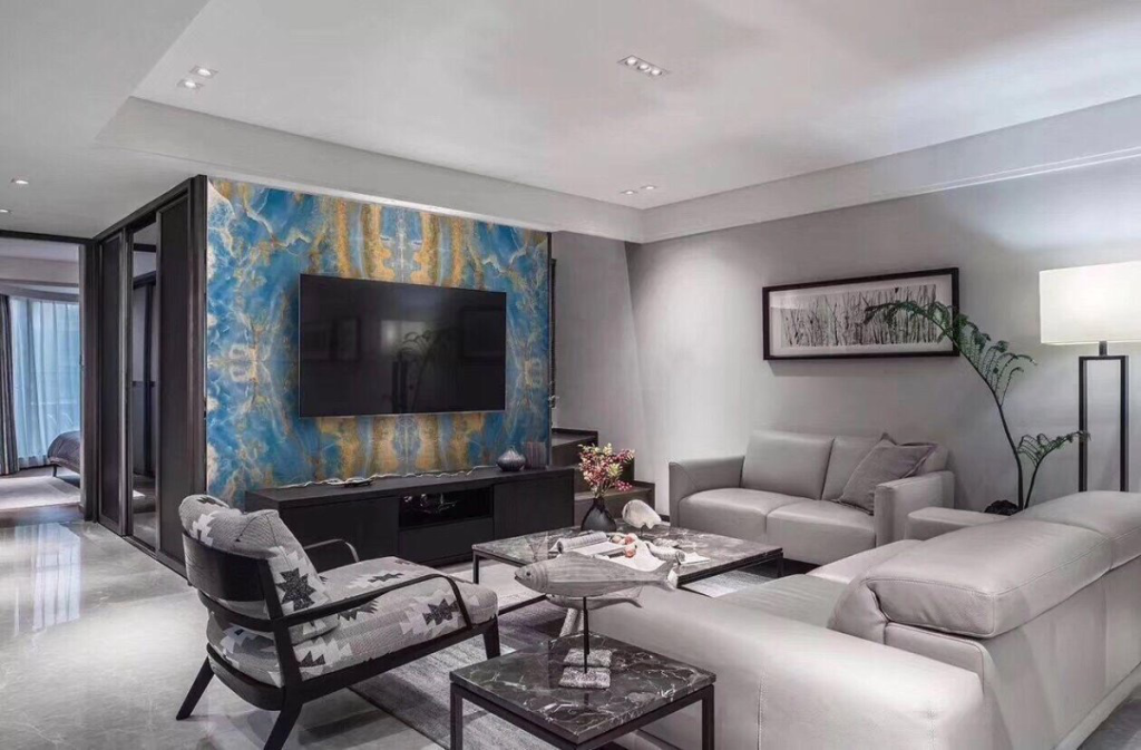 Golden Blue Onyx Slab - Professional Natural & Artificial Stones ...