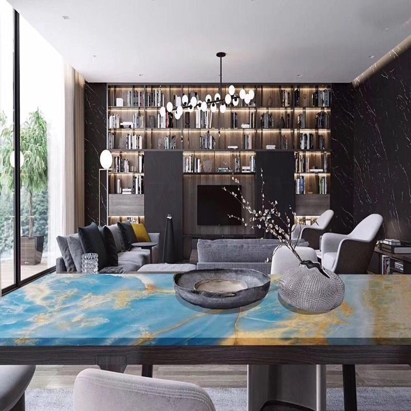 Golden Blue Onyx Slab - Professional Natural & Artificial Stones ...